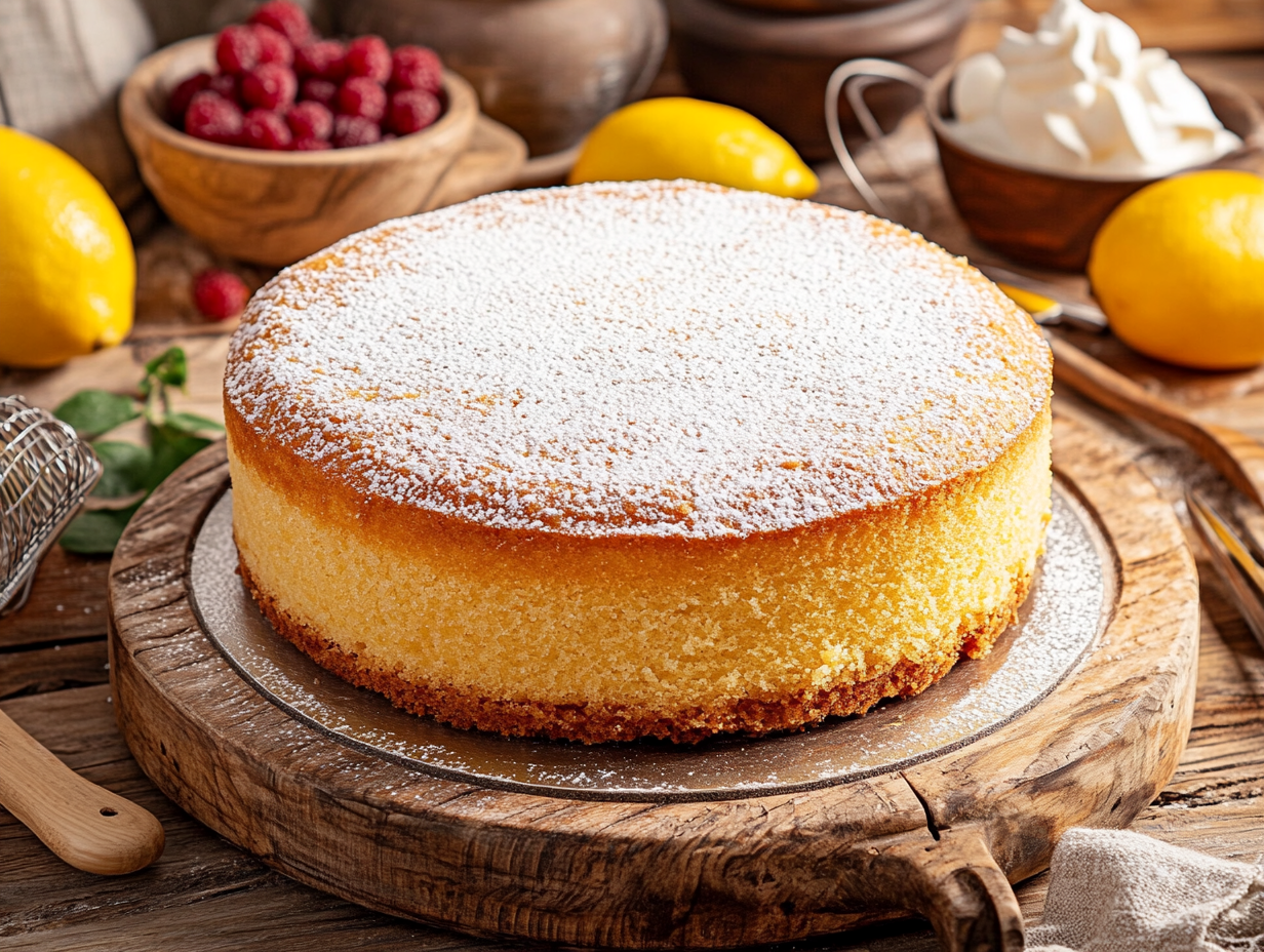 Delicate French Sponge Cake from the Savoie Region
