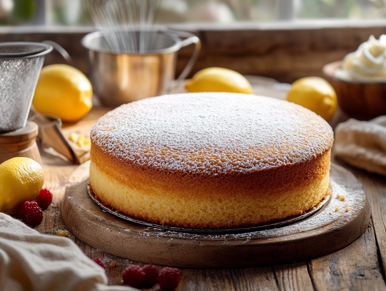 Delicate French Sponge Cake from the Savoie Region