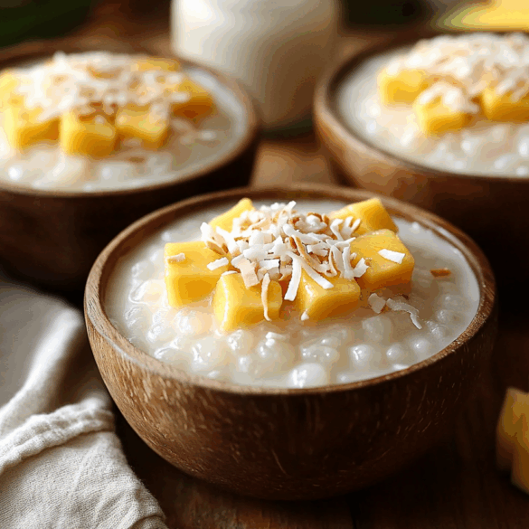Creamy Tropical Coconut Tapioca Pudding Delight