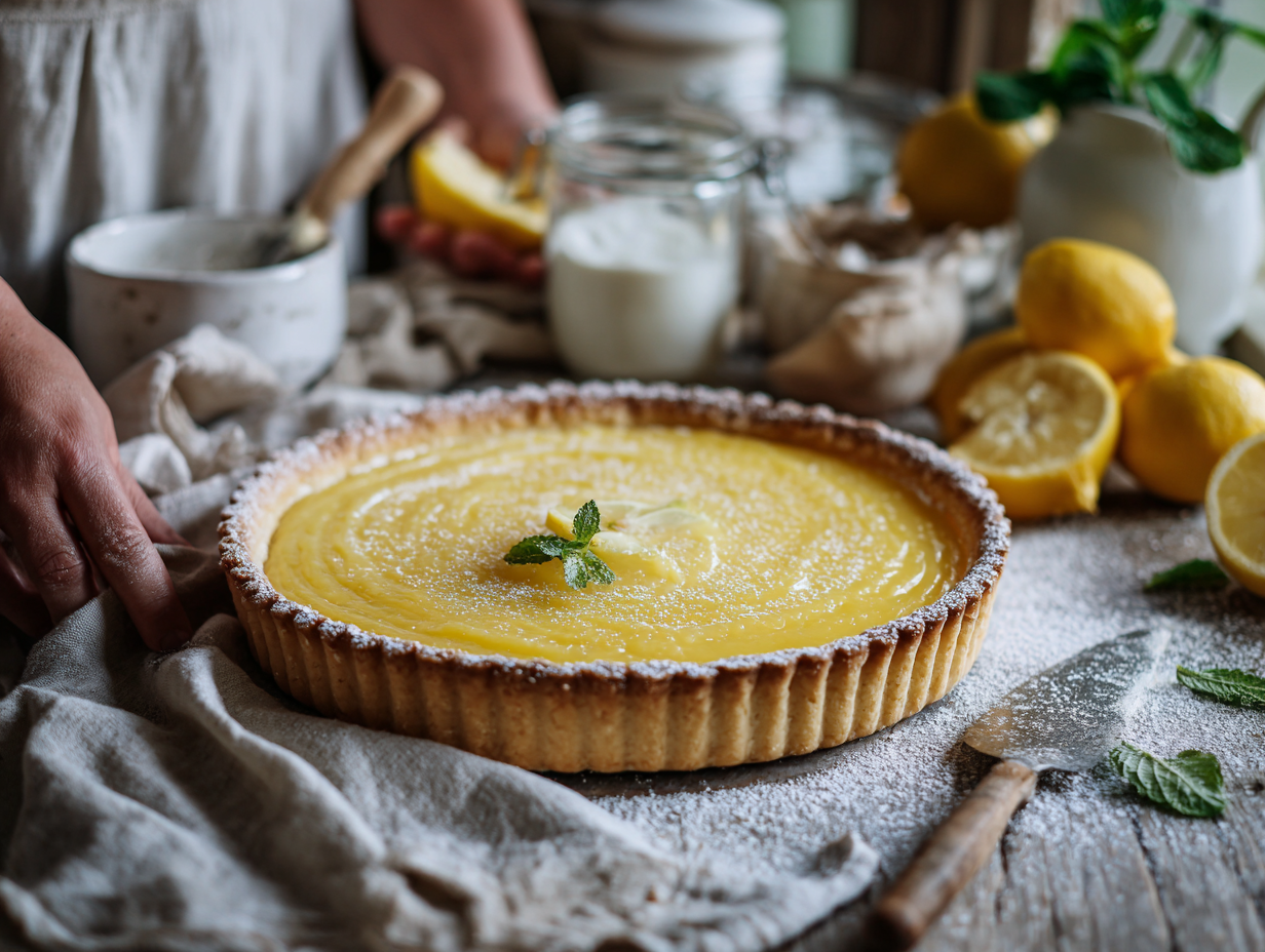 Zesty French Lemon Tart: A Culinary Delight from Provence