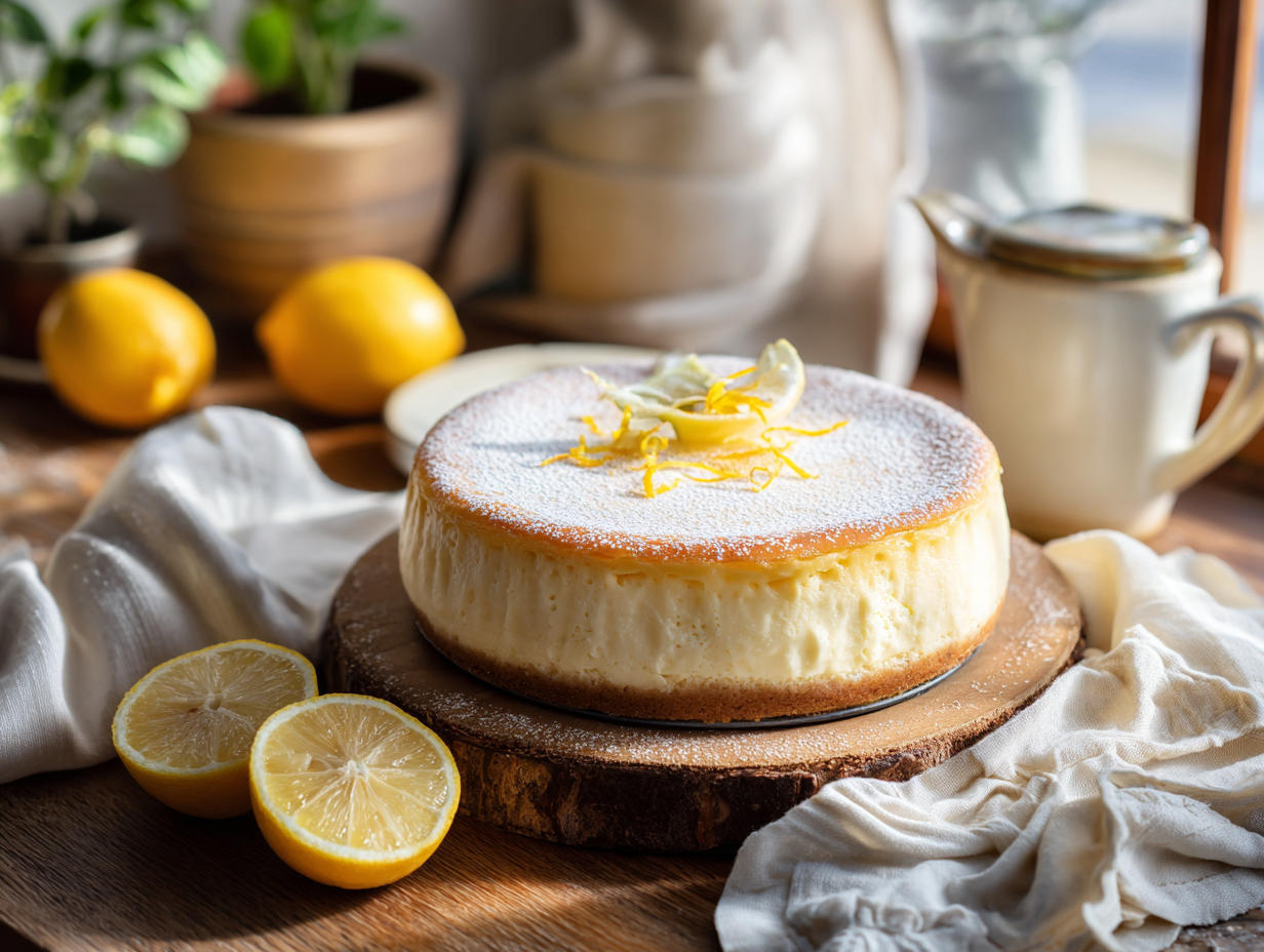 Mediterranean Sunshine Lemon Ricotta Cheesecake Delight