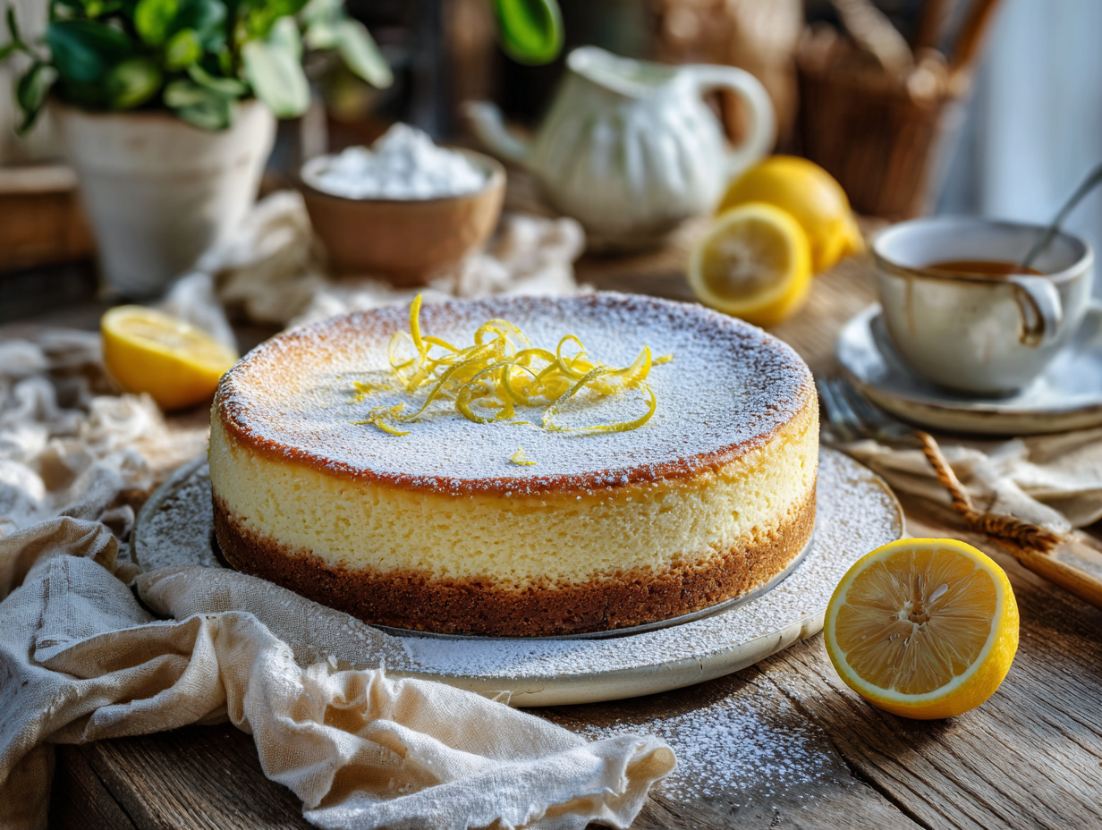 Mediterranean Sunshine Lemon Ricotta Cheesecake Delight