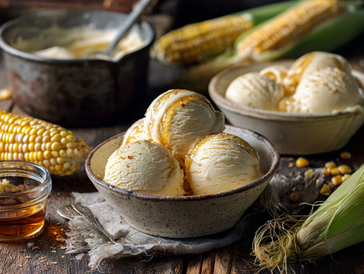 Sweet Summer Corn Transformed into a Creamy Dessert