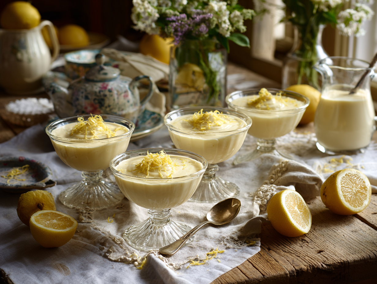Silky Smooth Lemon Posset: A Classic English Dessert