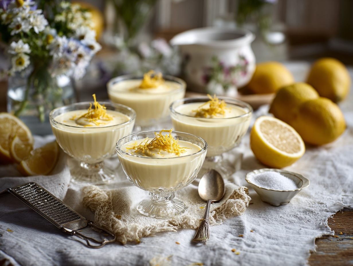 Silky Smooth Lemon Posset: A Classic English Dessert