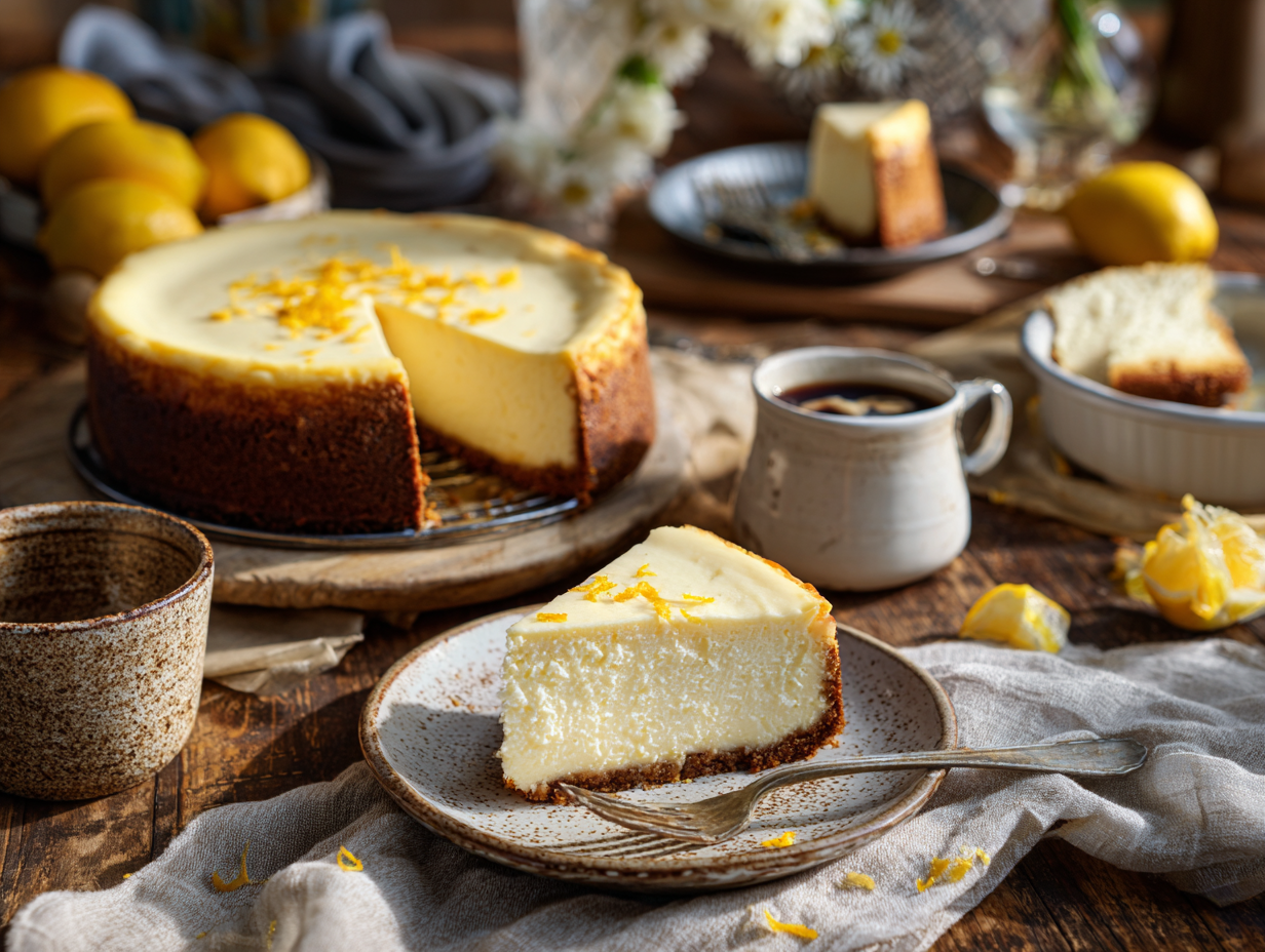 Creamy Classic New York Style Baked Cheesecake Delight