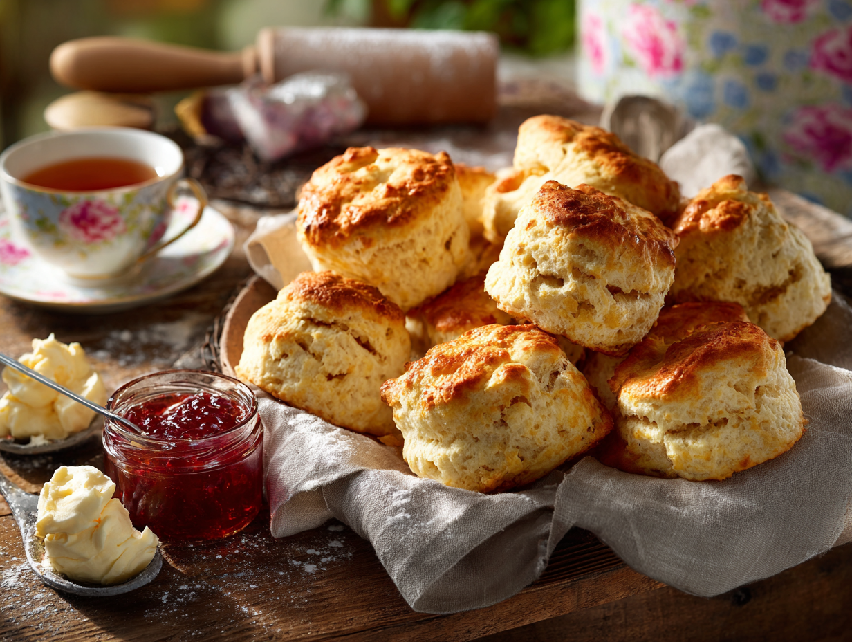 Classic English Scones Perfect for Afternoon Tea