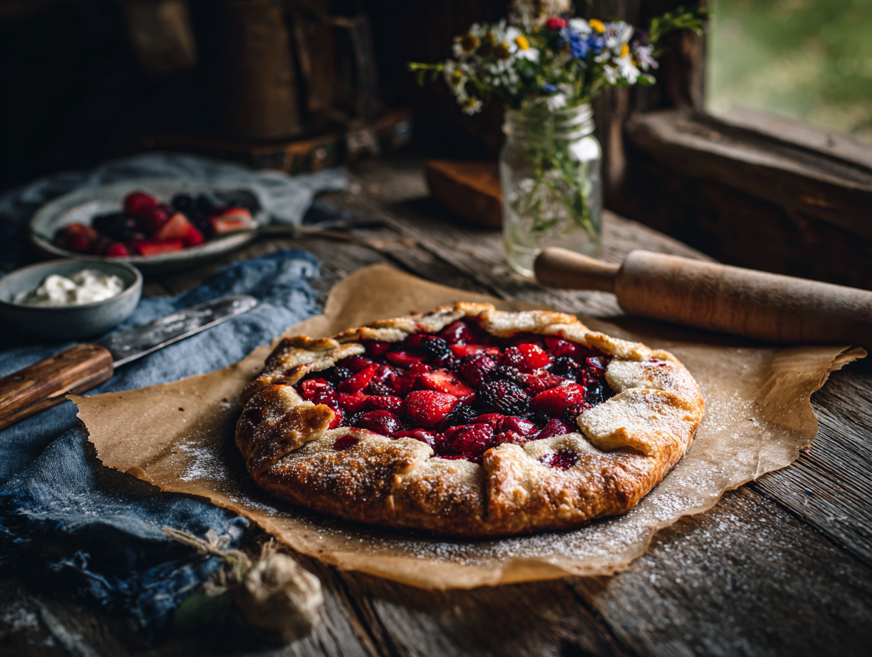 Rustic French Fruit Galette: A Delightful Seasonal Pastry