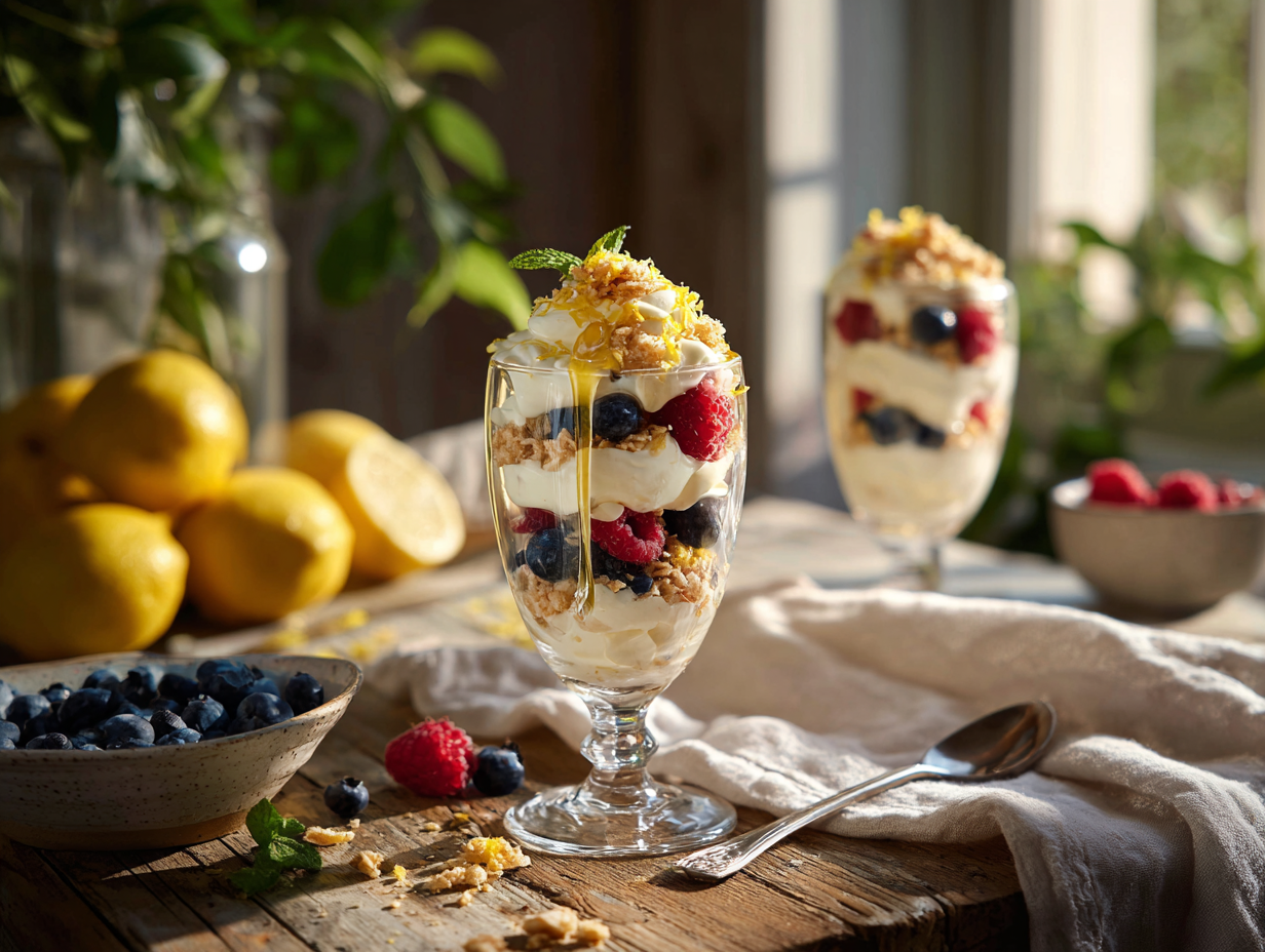 Zesty Lemon Ricotta Parfait: A Refreshing Italian Delight